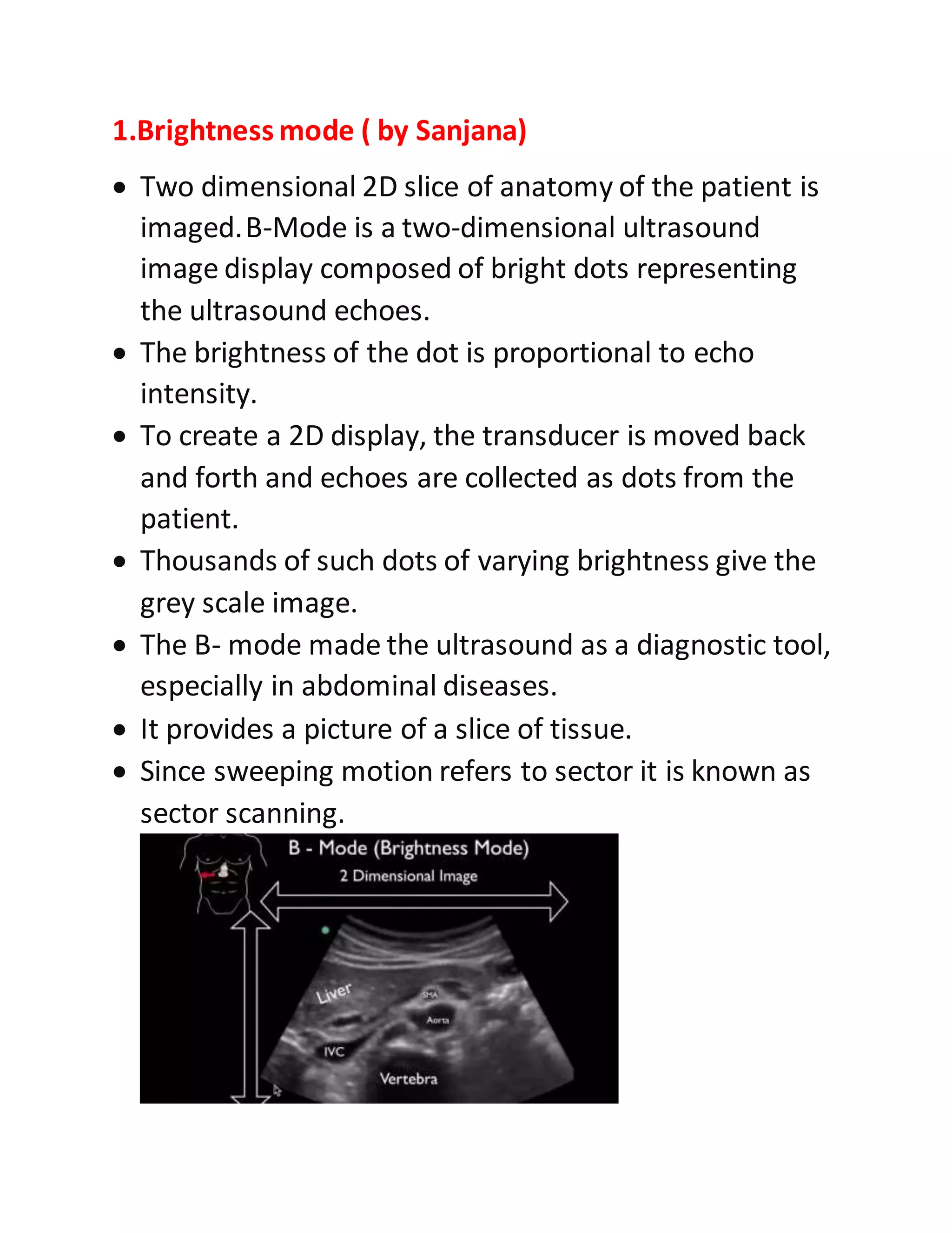 Ultrasound assignment 3 mark question and answer | DOCX