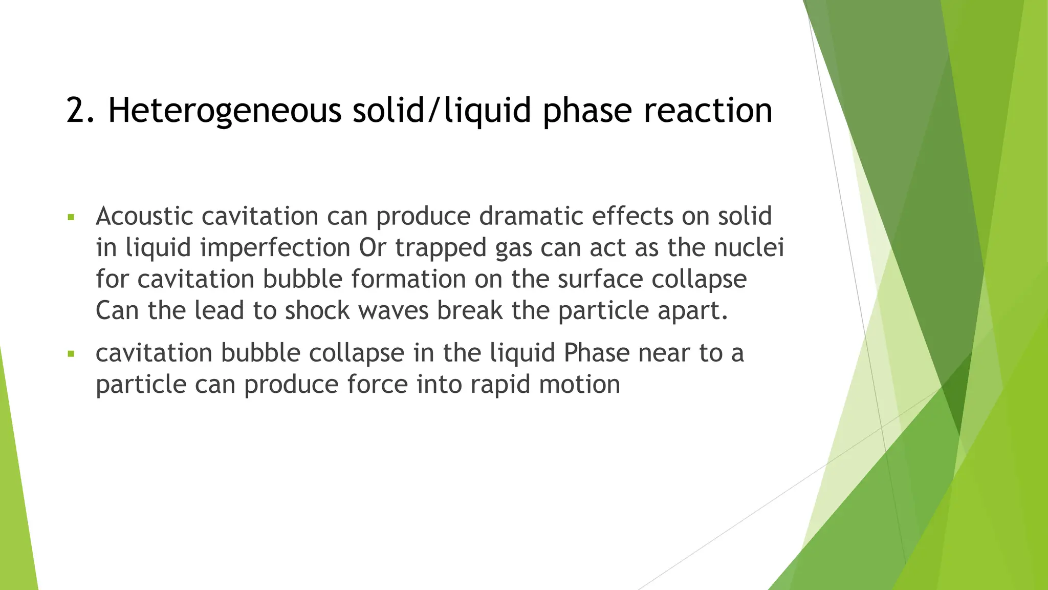 Ultrasound Assisted Reactions And Continuous Flow Reactorspptx