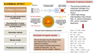 Ultrasound assisted reactions .Types of sonochemical reactions and its ...