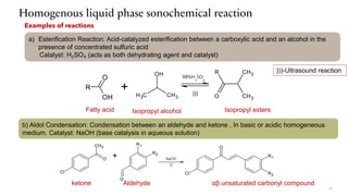 Ultrasound assisted reactions .Types of sonochemical reactions and its ...