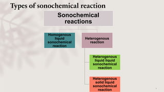 Ultrasound assisted reactions .Types of sonochemical reactions and its ...