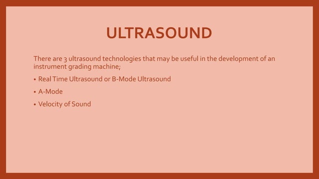 Ultrasound B- Mode Imaging | PPTX