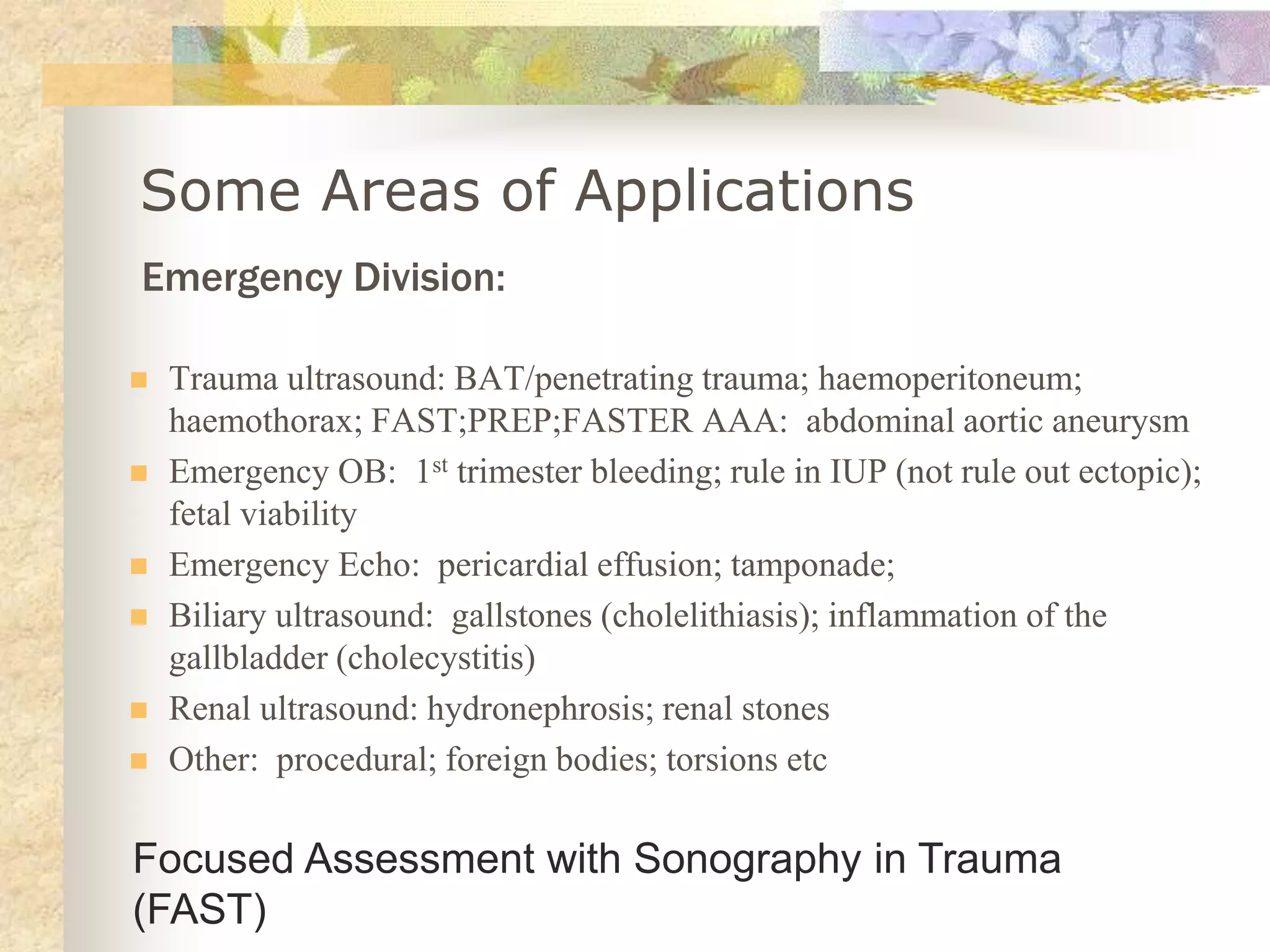 Basics of Diagnostic Ultrasound | PPT