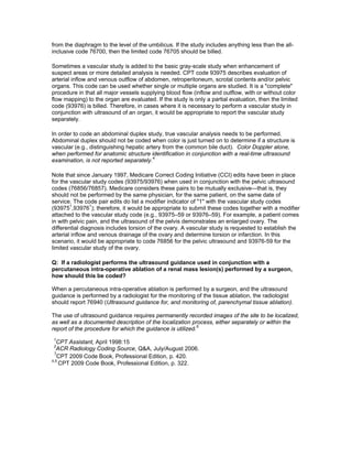 Ultrasound Coding Questions By Acr Aug2009 | PDF