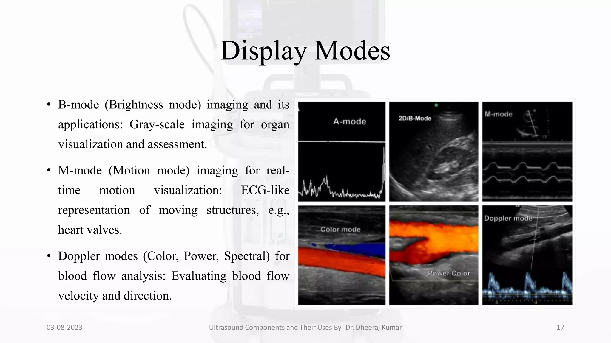 ULTRASOUND COMPONENTS AND THEIR USES.pptx