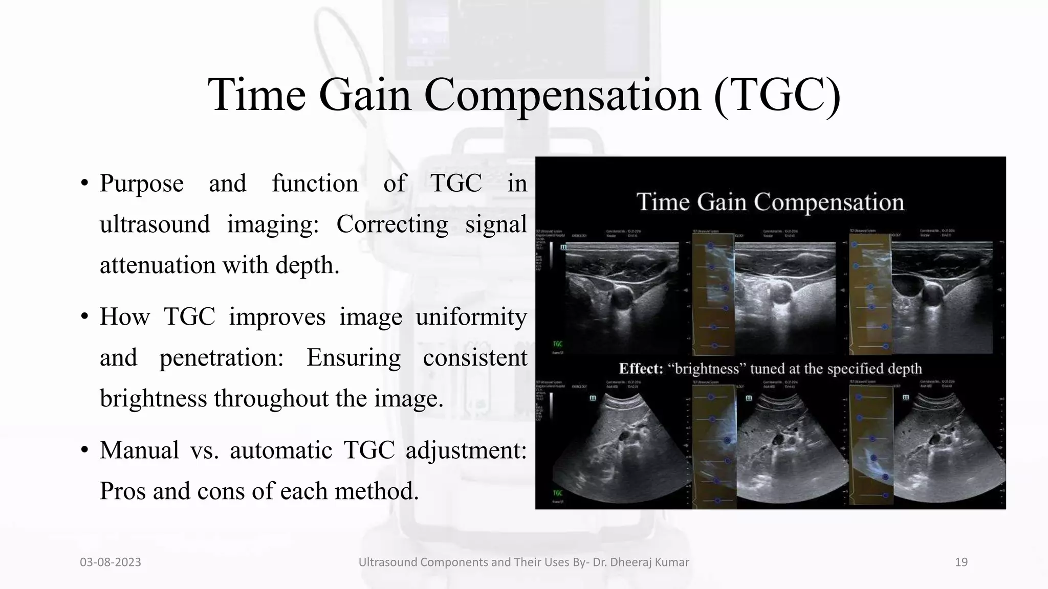 ULTRASOUND COMPONENTS AND THEIR USES.pptx