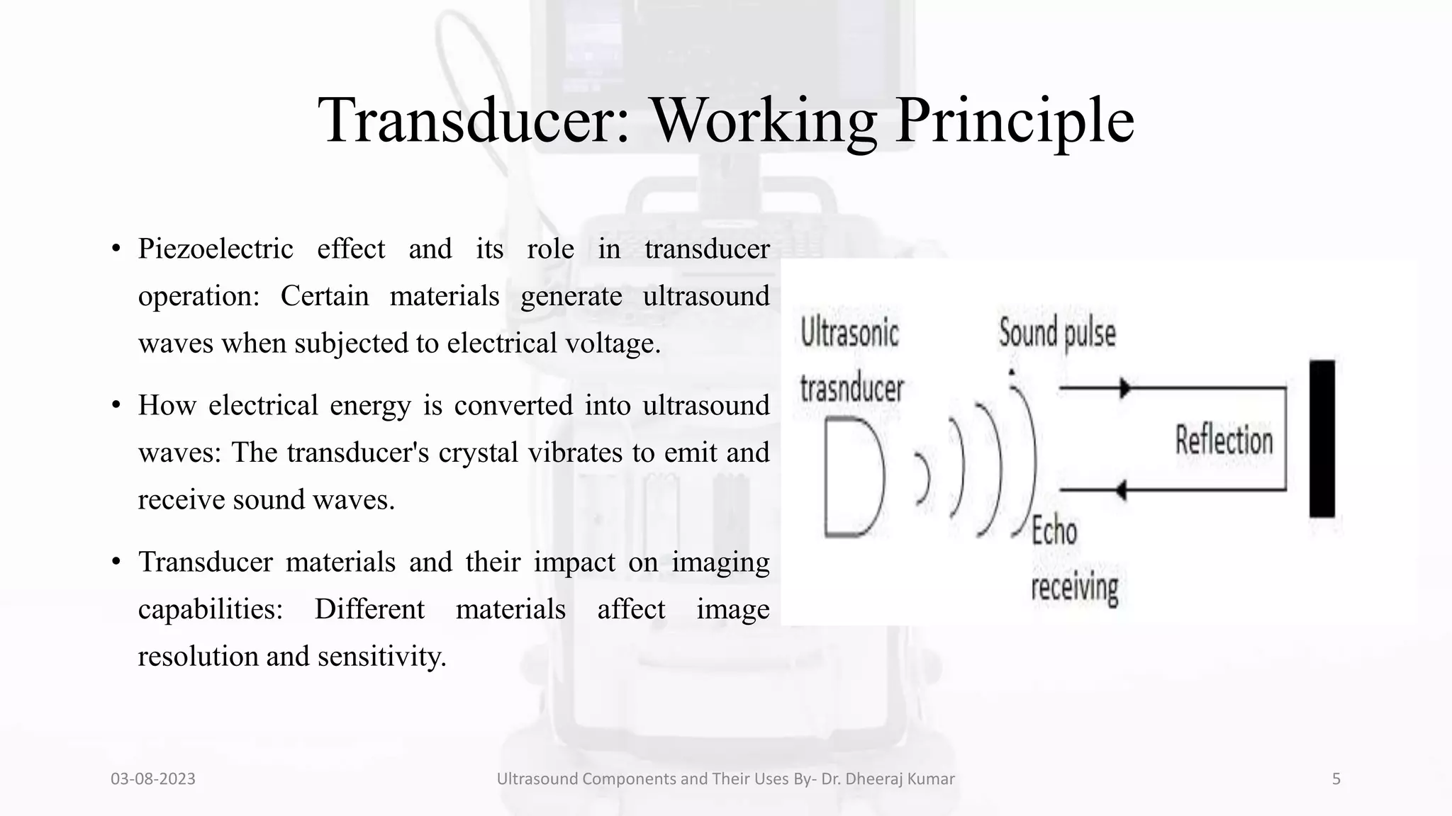 ULTRASOUND COMPONENTS AND THEIR USES.pptx