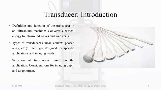 ULTRASOUND COMPONENTS AND THEIR USES.pptx