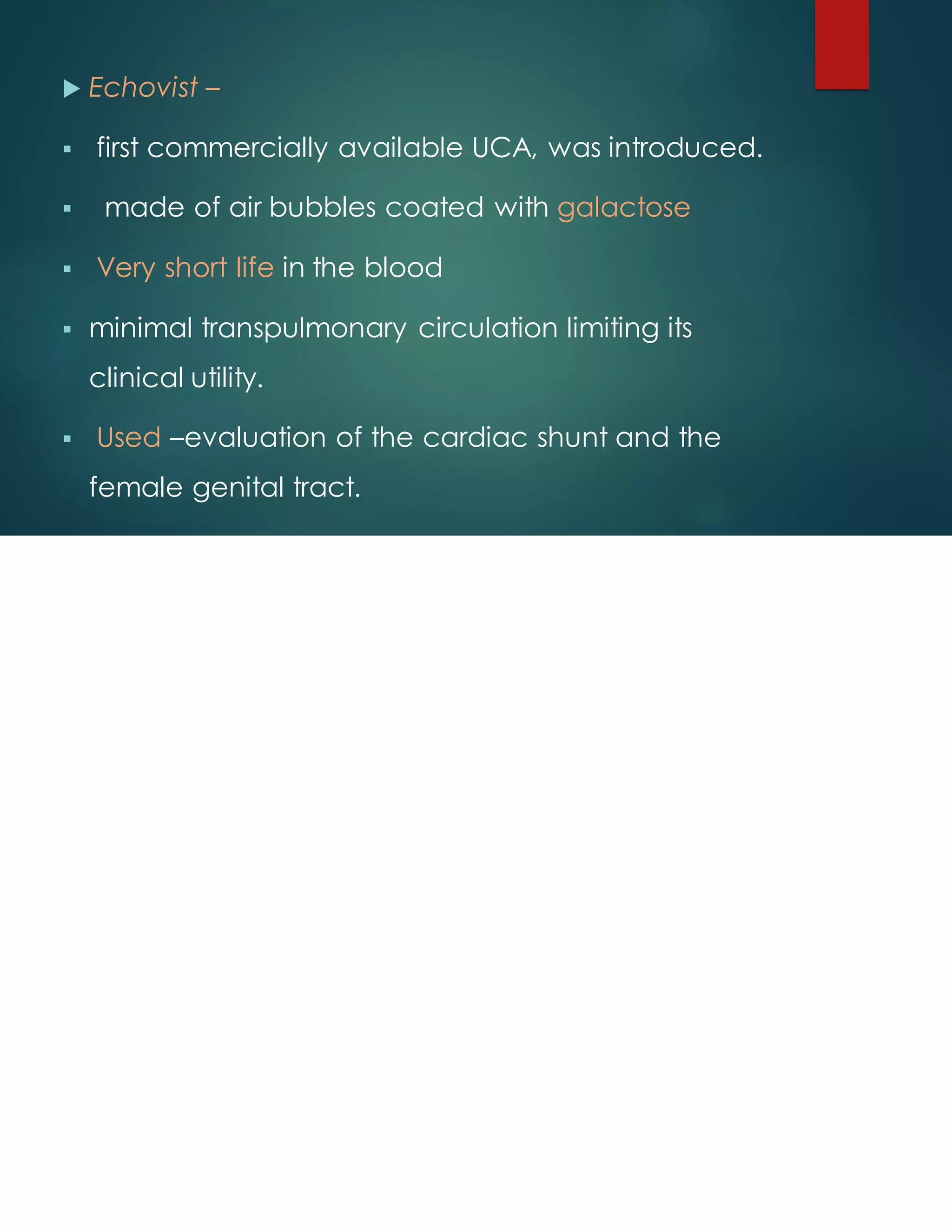 Ultrasound Contrast agent .ppt