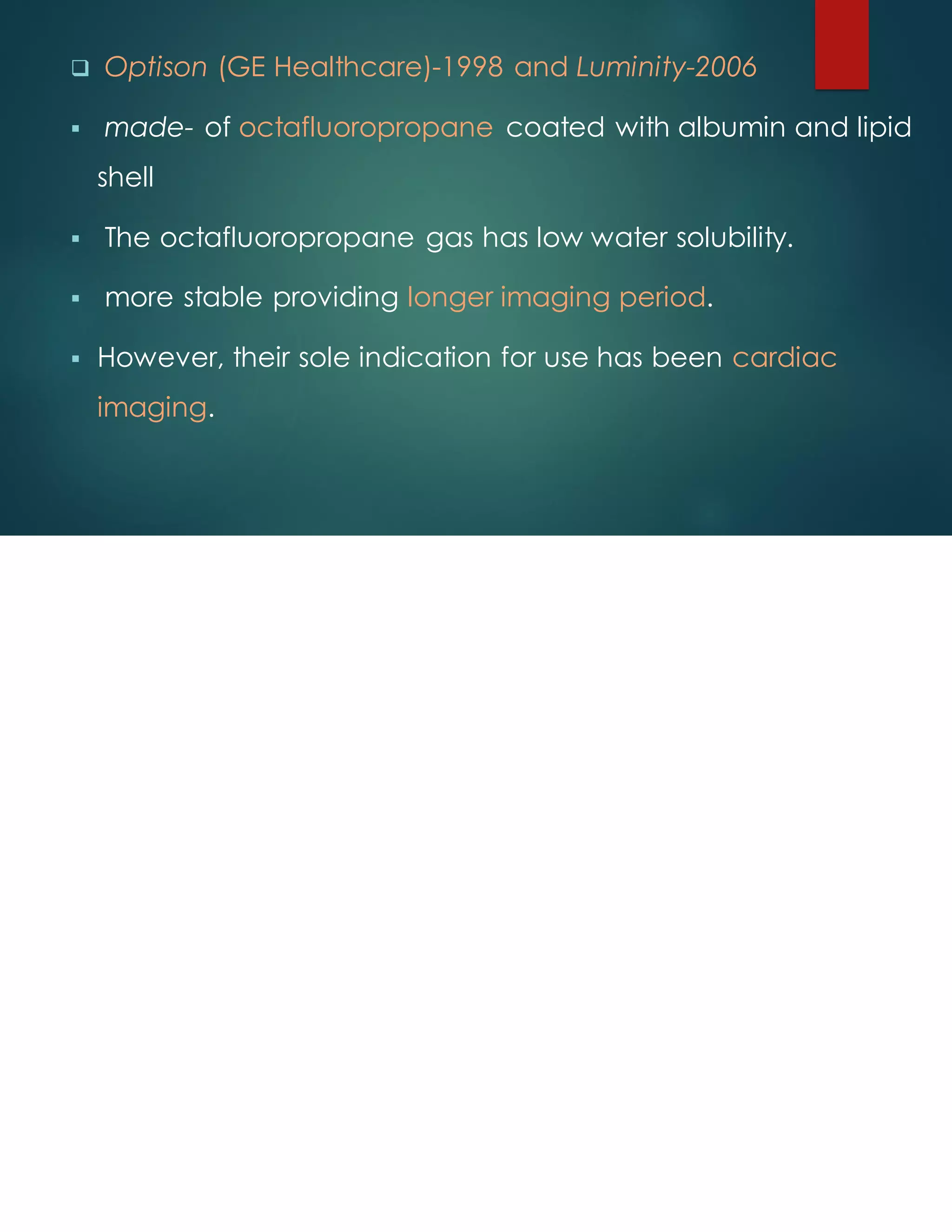 Ultrasound Contrast agent .ppt