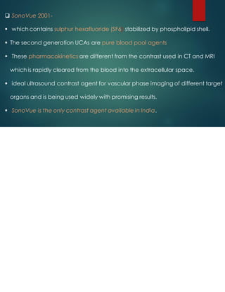 Ultrasound Contrast agent .ppt