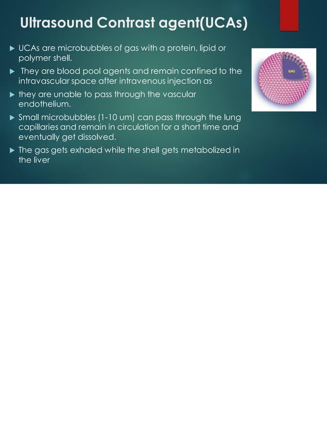Ultrasound Contrast agent .ppt