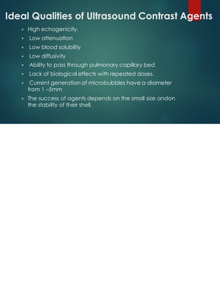 Ultrasound Contrast agent .ppt