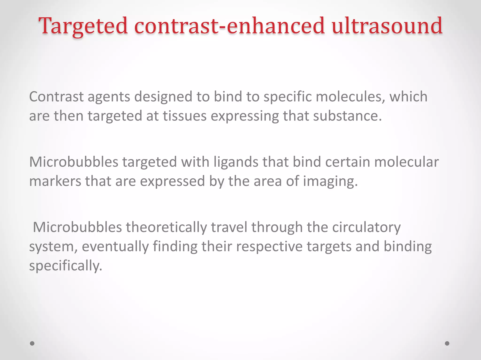 Ultrasound contrast agents | PPTX