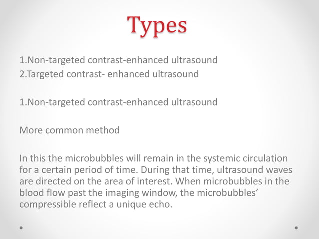 Ultrasound contrast agents | PPTX