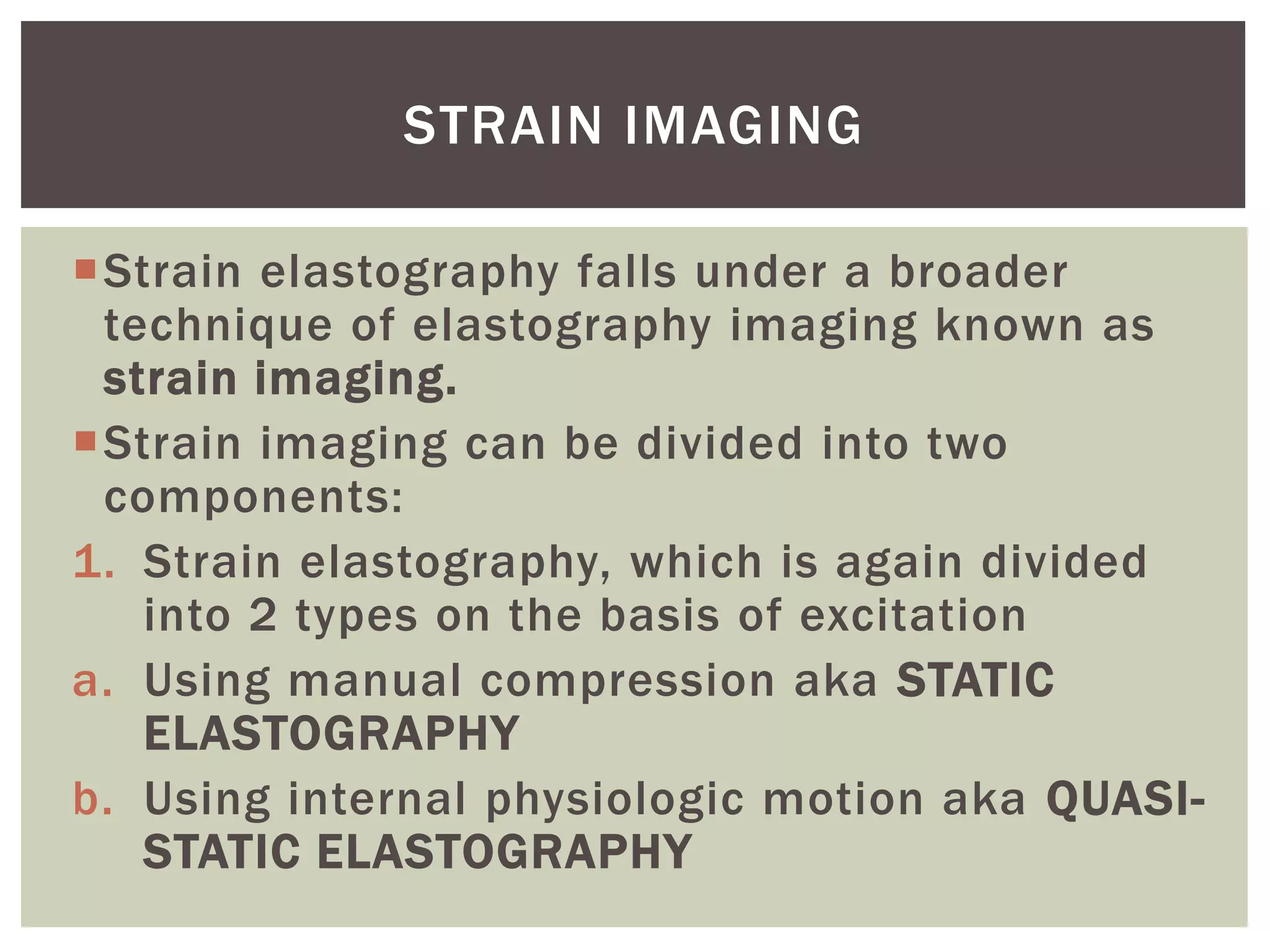 Ultrasound Elastography: Principles, techniques & clinical applications | PPTX