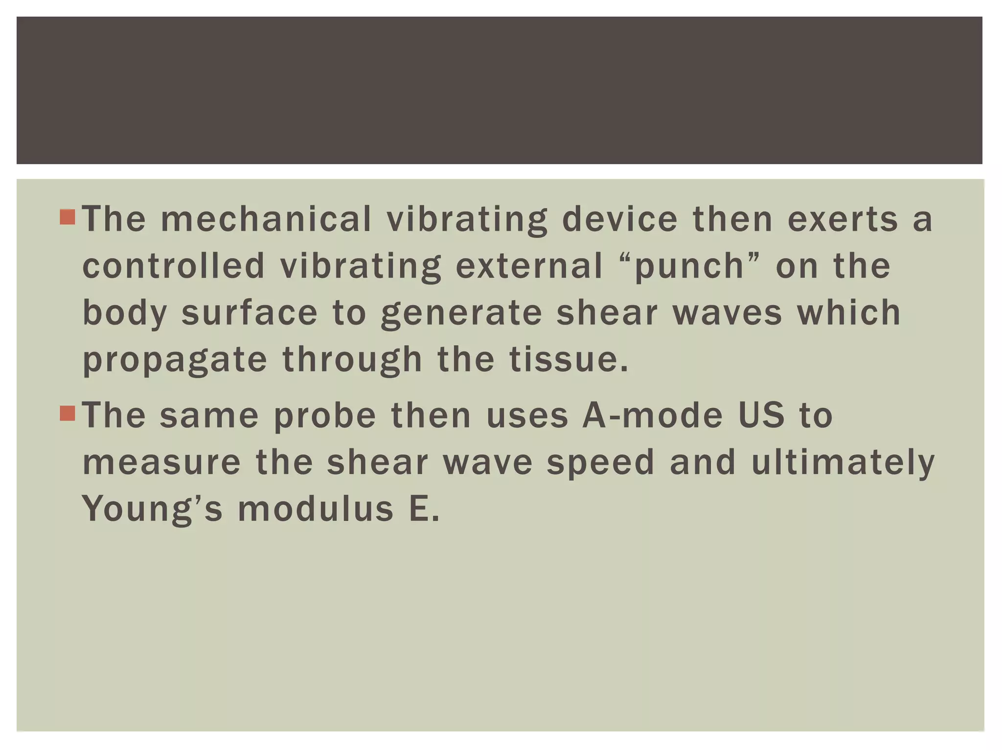 Ultrasound Elastography: Principles, techniques & clinical applications ...