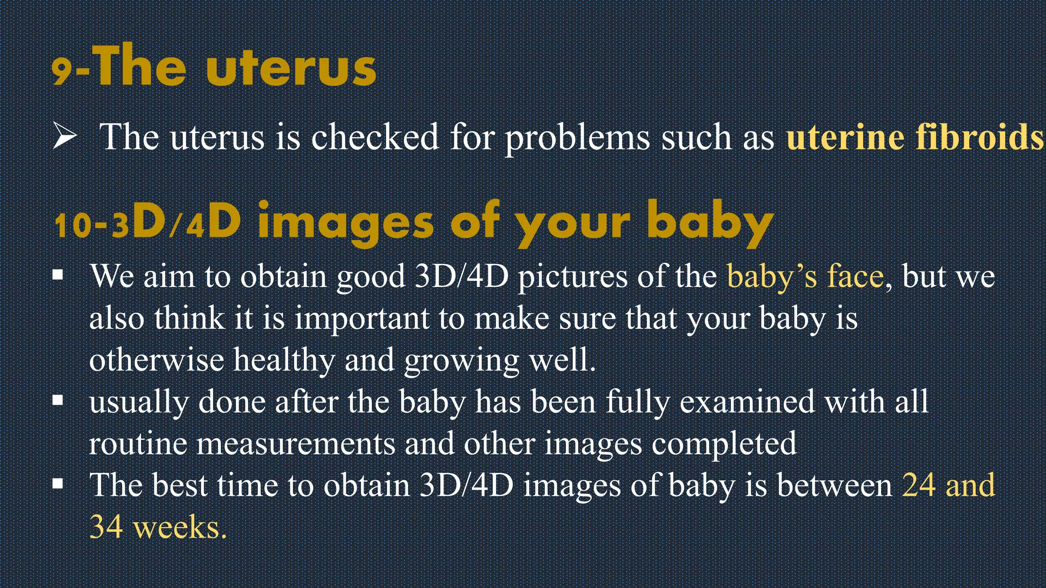 Ultrasound examination of the third trimester of pregnancy | PPTX