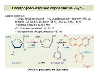 Ultrasound-assisted extraction and characterisation of inulin-type ...