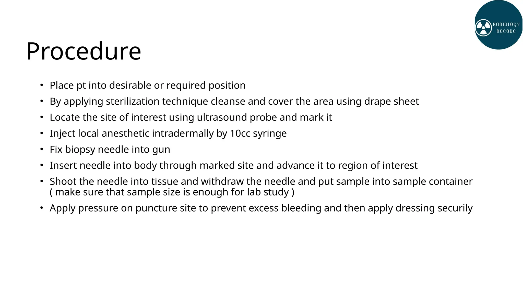 all about Ultrasound guided biopsy by radiology decode | PPTX