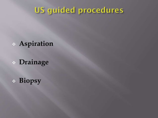 Ultrasound guided procedures | PPTX | Lung and Respiratory Health ...