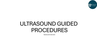 ultrasound guided procedures ( aspiration ) | PPT