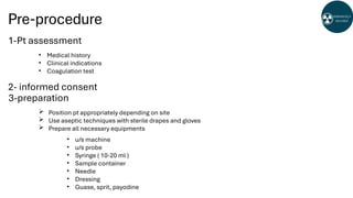ultrasound guided procedures ( aspiration ) | PPTX