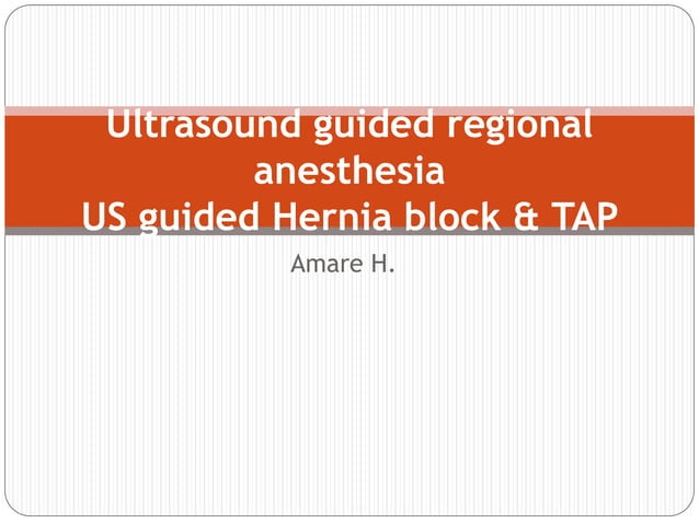 Ultrasound guided regional anesthesia.pptx