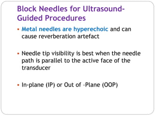 Ultrasound guided regional anesthesia.pptx