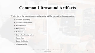 Ultrasound Image Artifacts and Their Remedies.pptx
