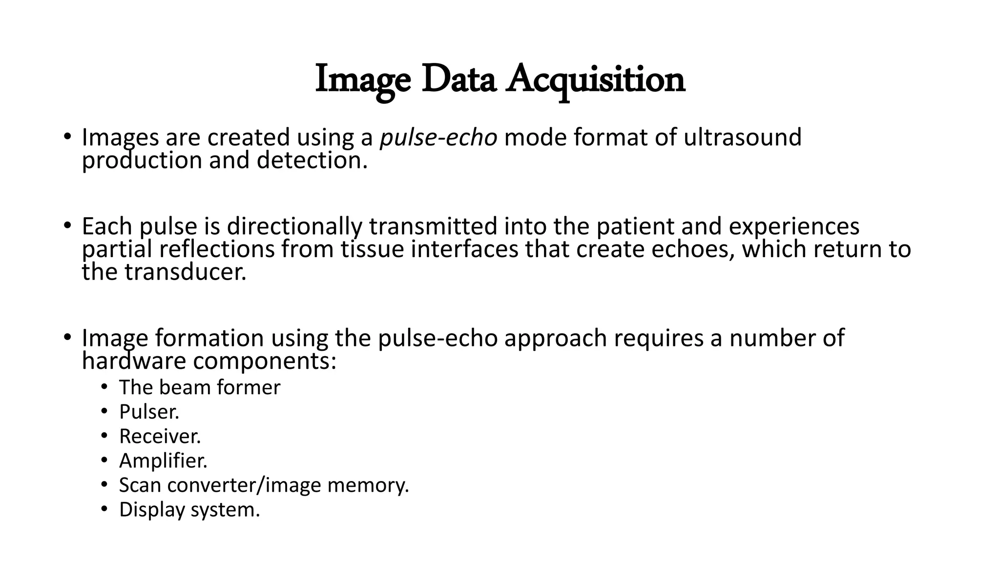 Ultrasound imaging system | PPTX