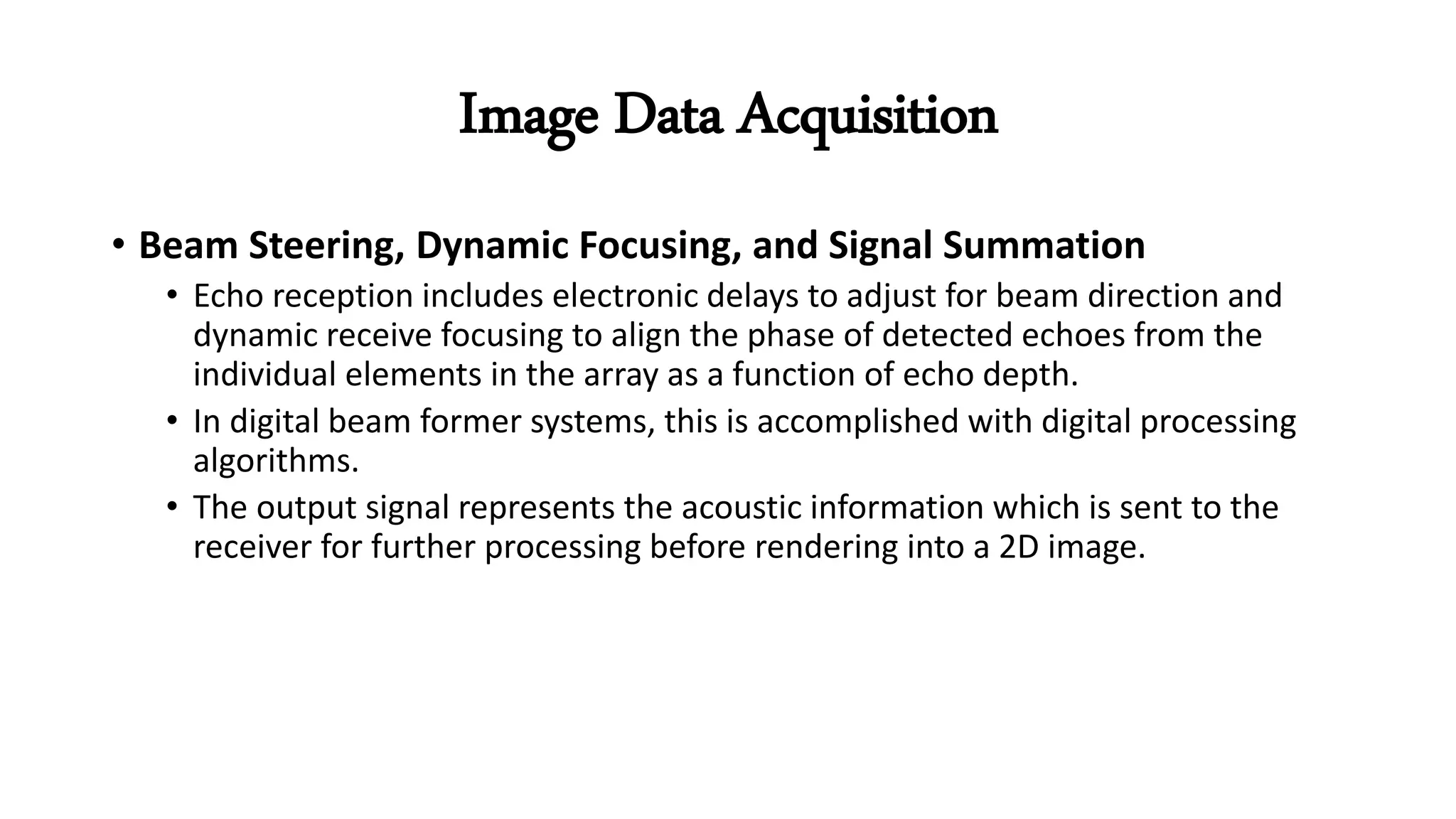 Ultrasound imaging system | PPTX