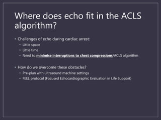Ultrasound in cardiac arrest | PPTX