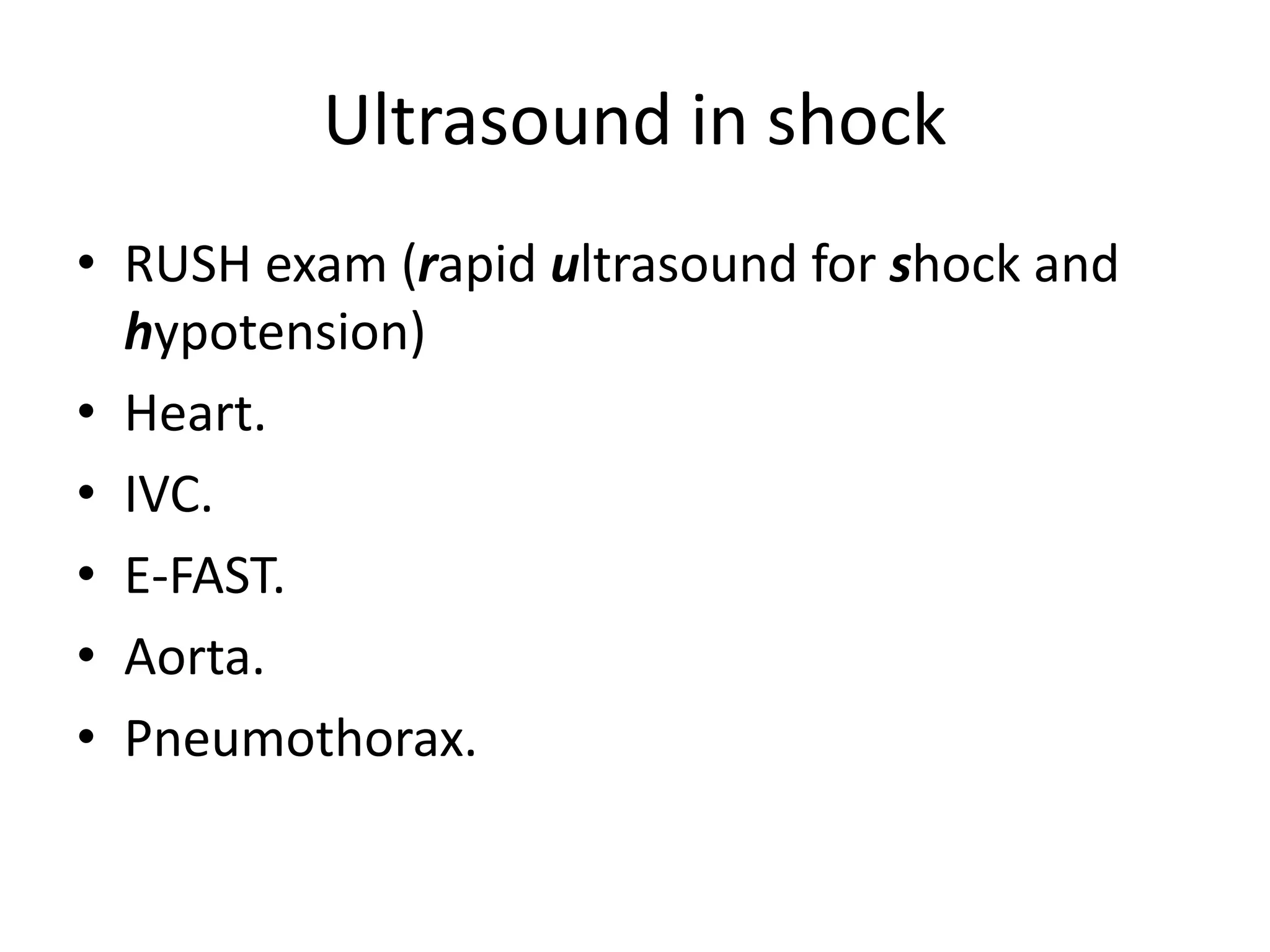 Ultrasound in emergency medicine | PPTX