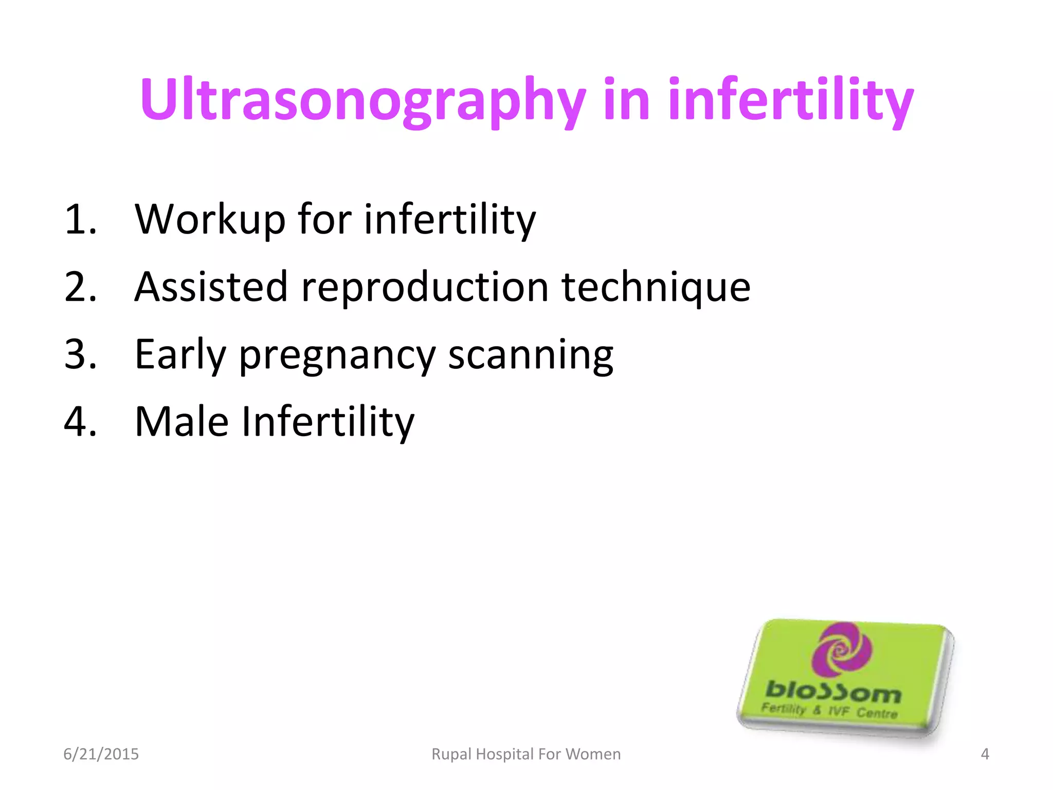 Ultrasound in infertility | PPTX