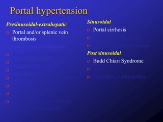 Ultrasound in portal hypertension | PPTX