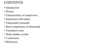 An Introduction to Ultrasound and doppler ultrasound | PPTX