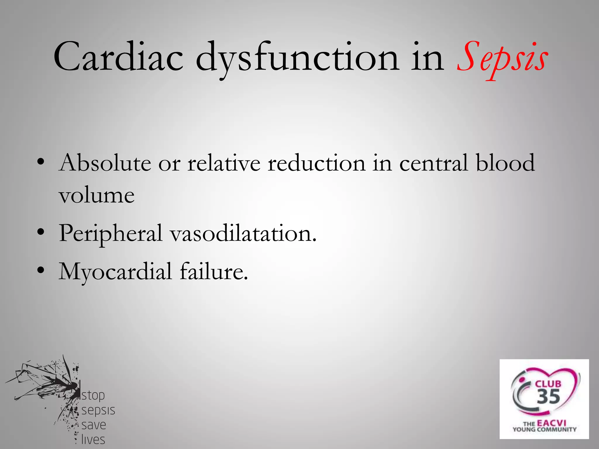 The Evolving Role of Echocardiography in Sepsis | PPTX