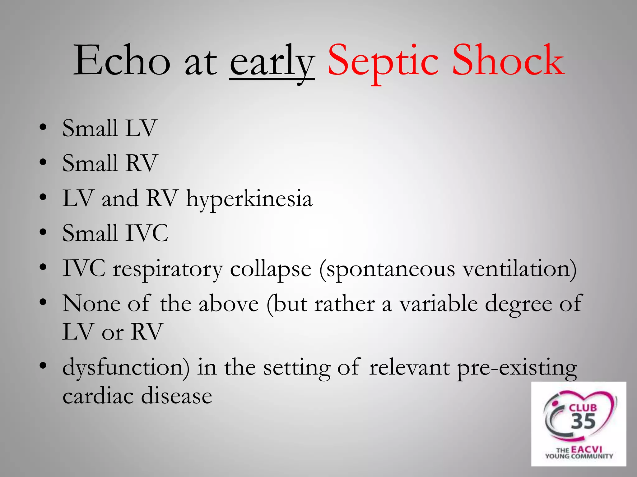 The Evolving Role of Echocardiography in Sepsis | PPTX