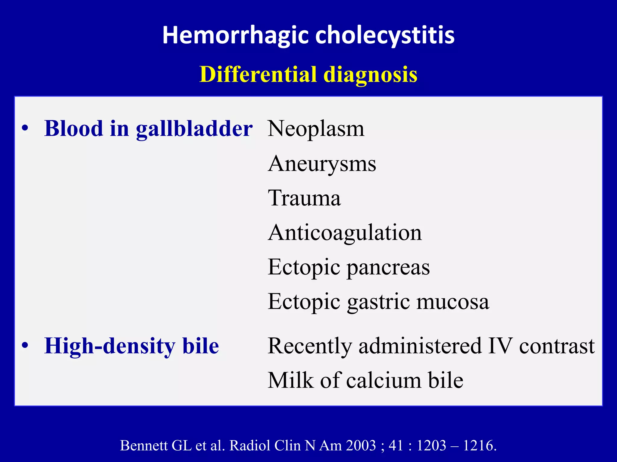 Ultrasound of acute & chronic cholecystitis | PPTX