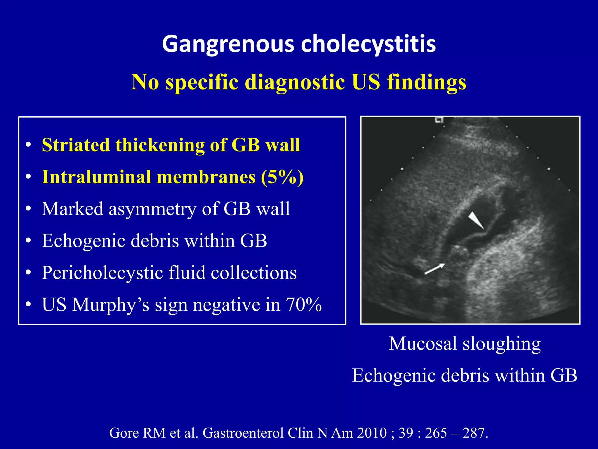 Ultrasound of acute & chronic cholecystitis | PPTX