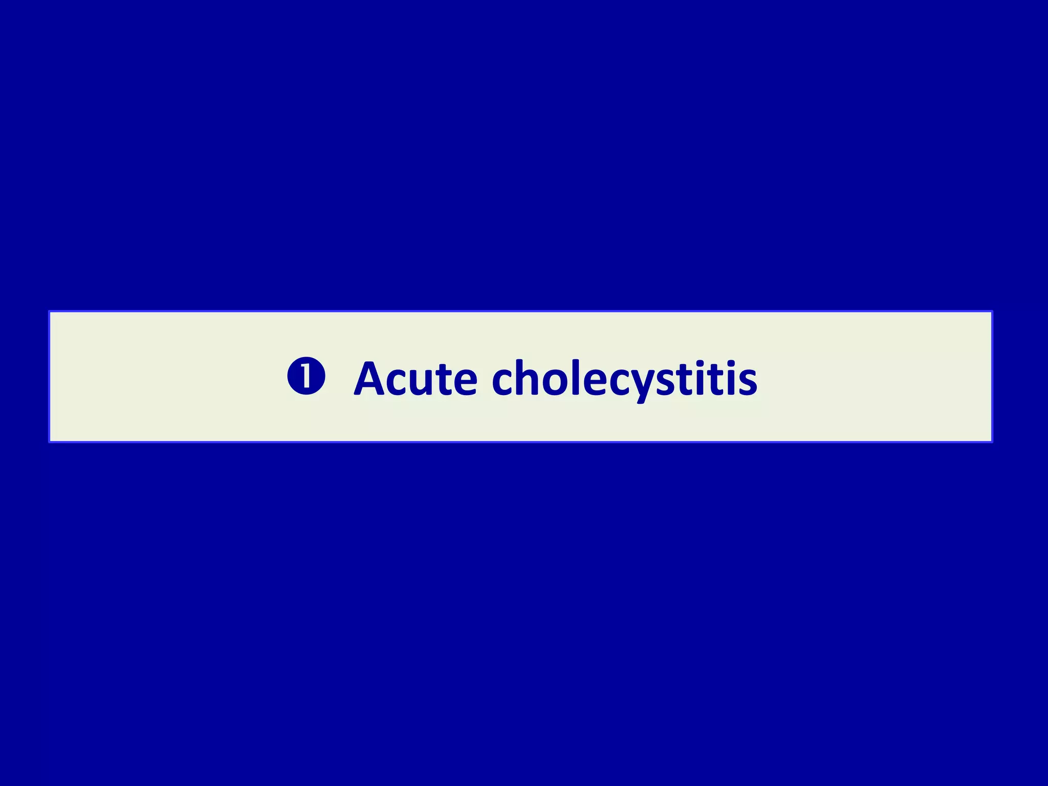 Ultrasound of acute & chronic cholecystitis | PPTX