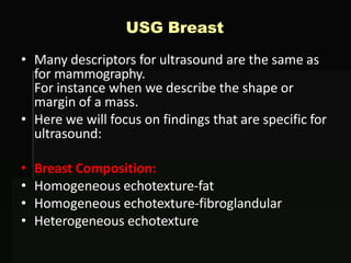 Ultrasound of breast | PPTX