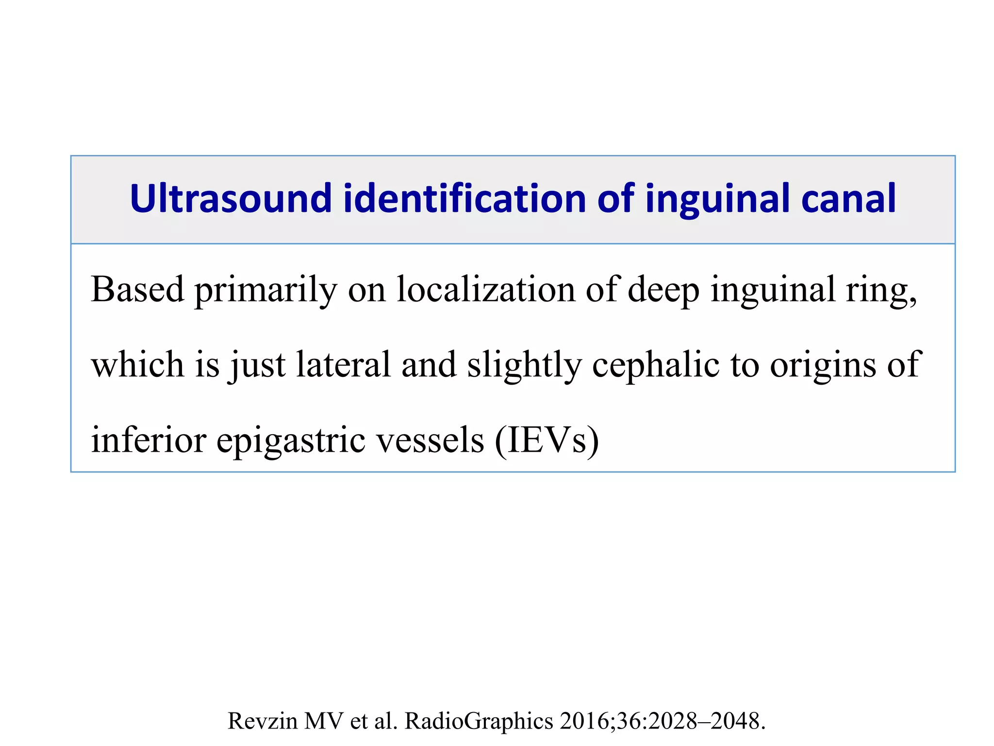 Ultrasound of groin & anterior abdominal wall hernias | PPTX | Death ...