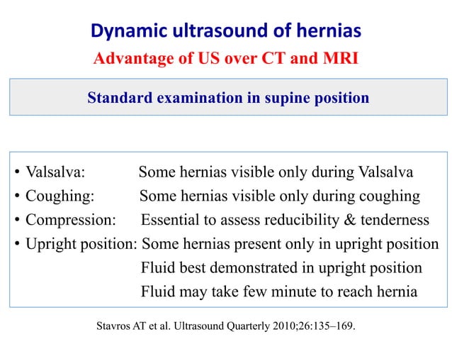 Ultrasound of groin & anterior abdominal wall hernias | PPTX | Death ...