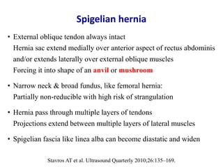 Ultrasound of groin & anterior abdominal wall hernias | PPTX