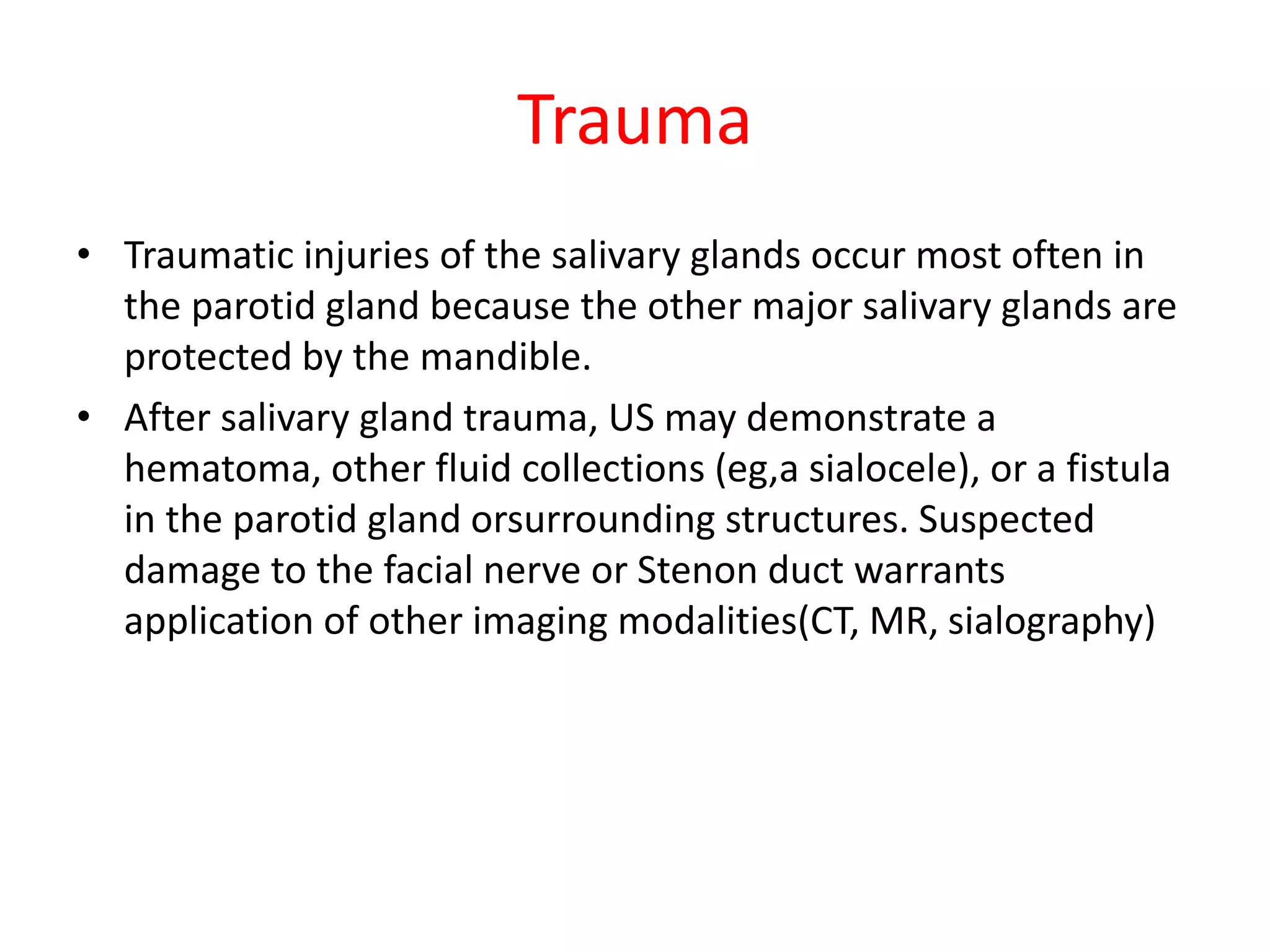Ultrasound of salivary glands | PPTX