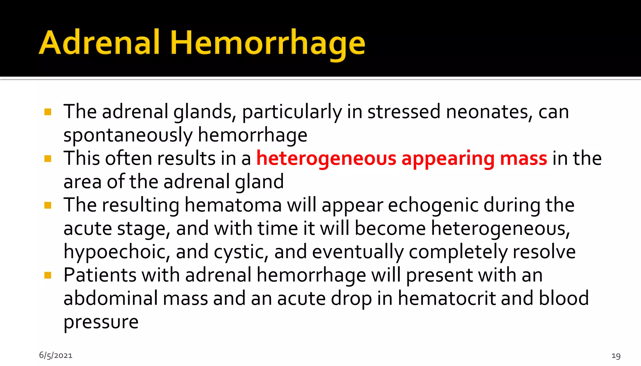 Ultrasound Evaluation of the adrenal glands | PDF