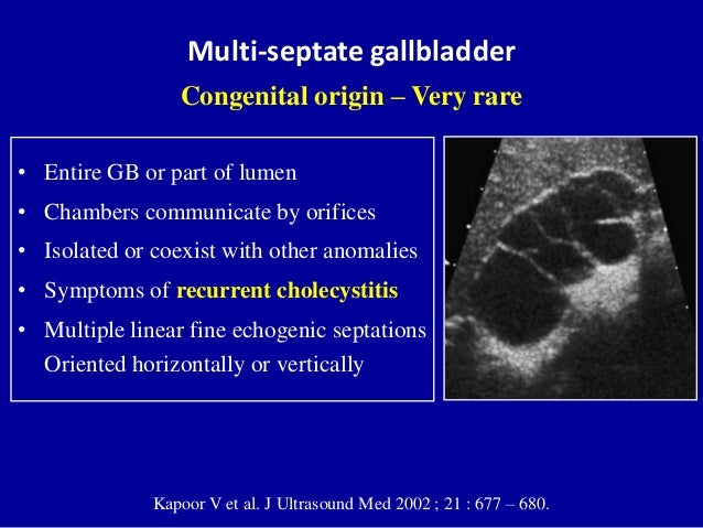 Ultrasound of the gallbladder