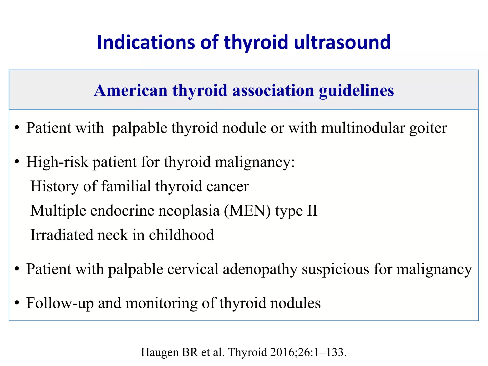Ultrasound of thyroid nodules | PPTX